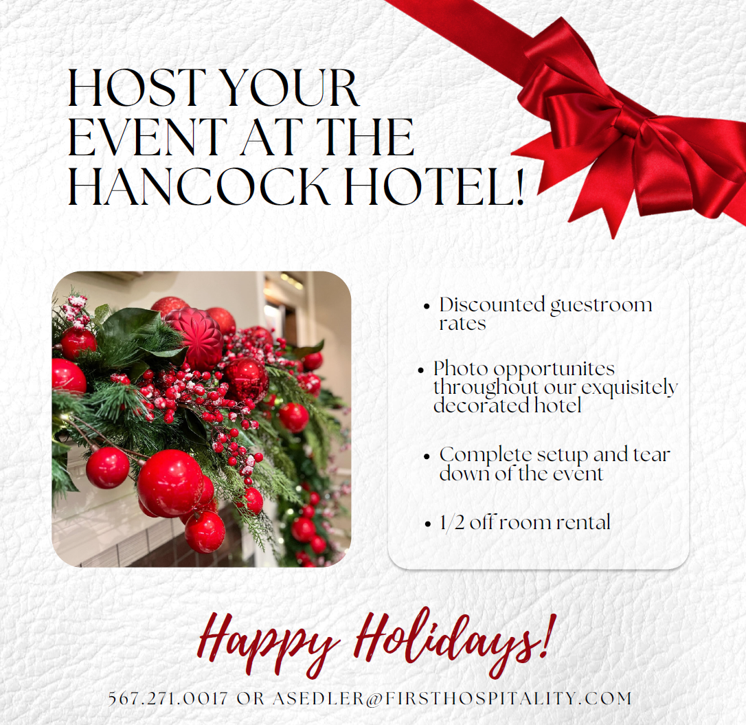 Hotel and Wedding Venue in Findlay Ohio | Hancock Hotel